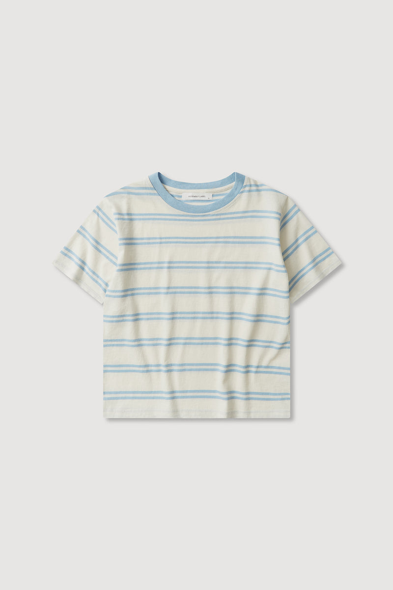 Kids See Saw Stripe Tee Pebble/Salt | Assembly Label – Assembly Label ...