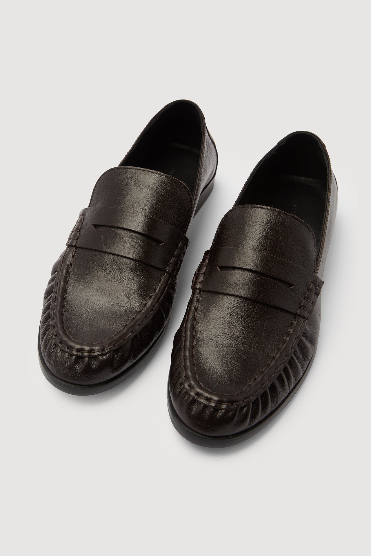 Avenue Leather Loafer Crinkle Umber | Assembly Label – Assembly Label ...