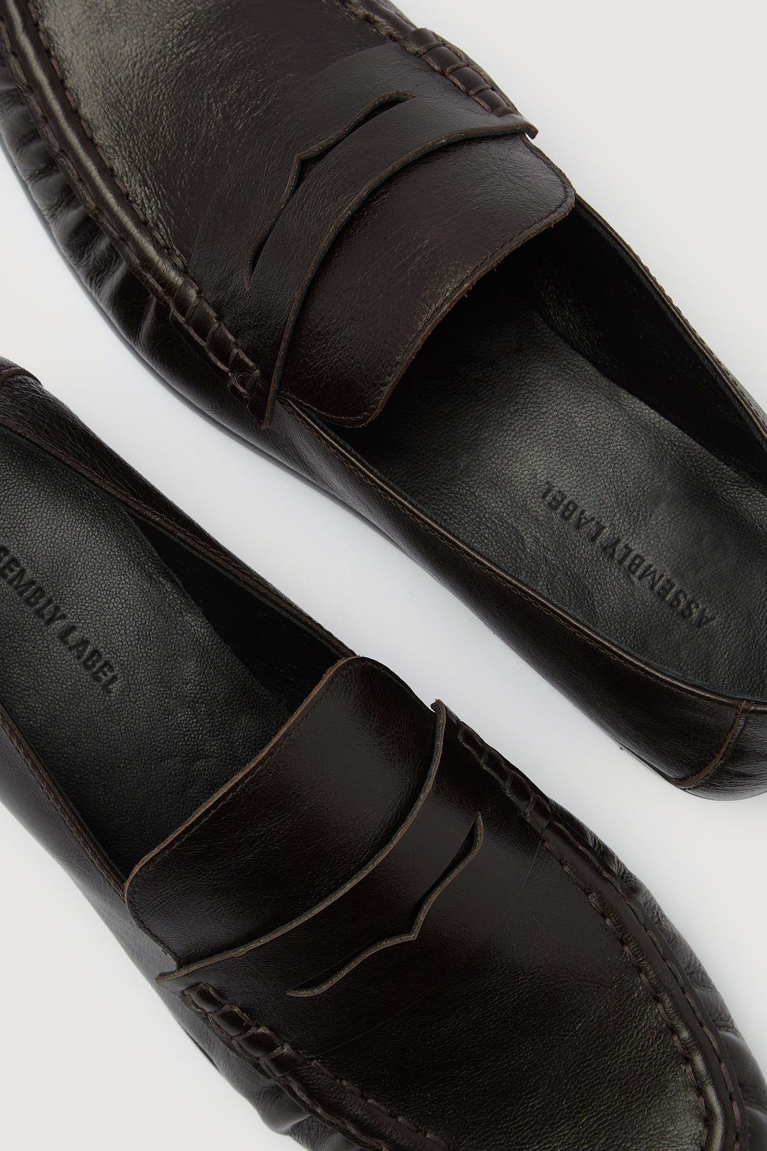 Avenue Leather Loafer Crinkle Umber | Assembly Label – Assembly Label ...