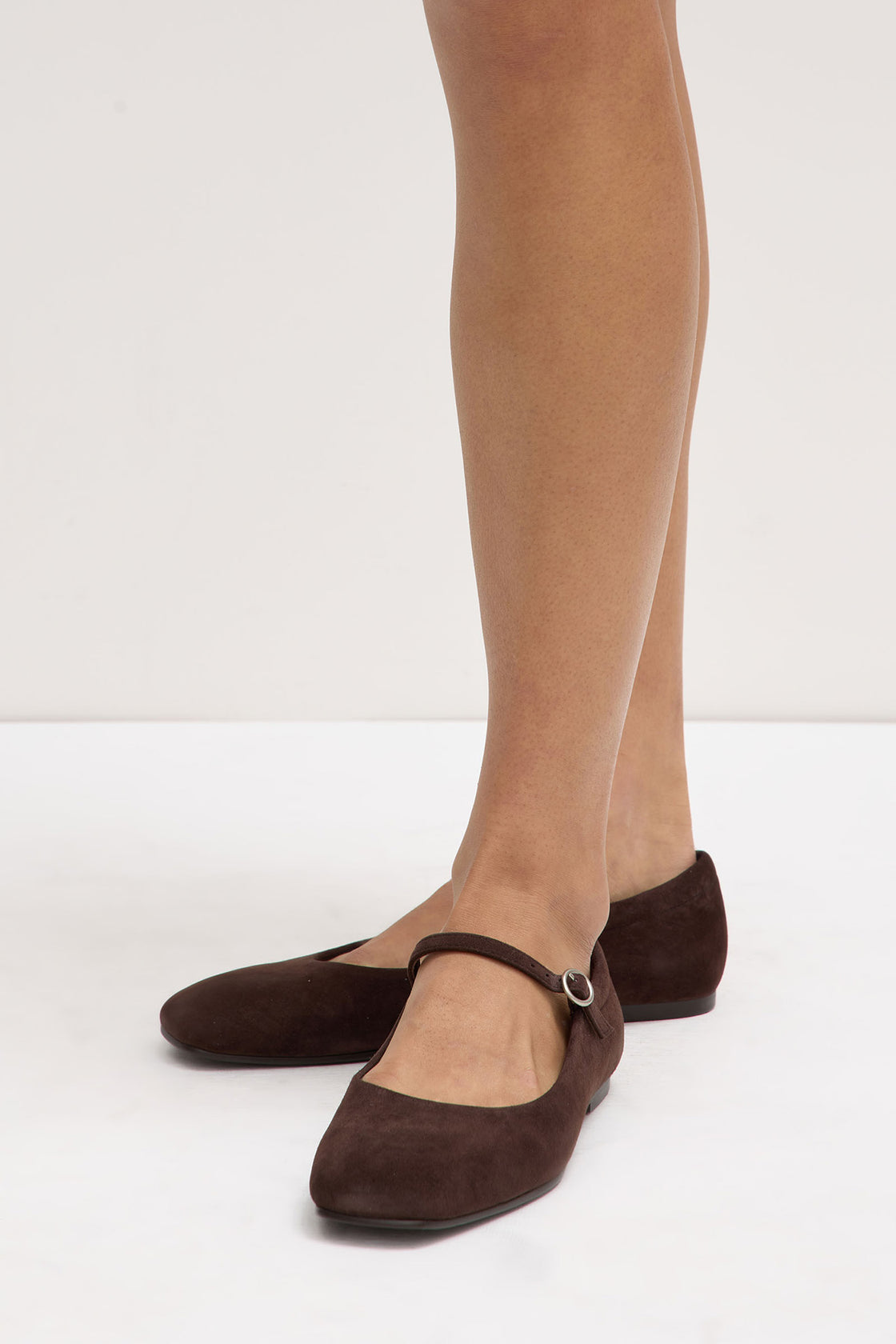 Womens Beth Suede Ballet Flat Ganache | Assembly Label – Assembly Label ...
