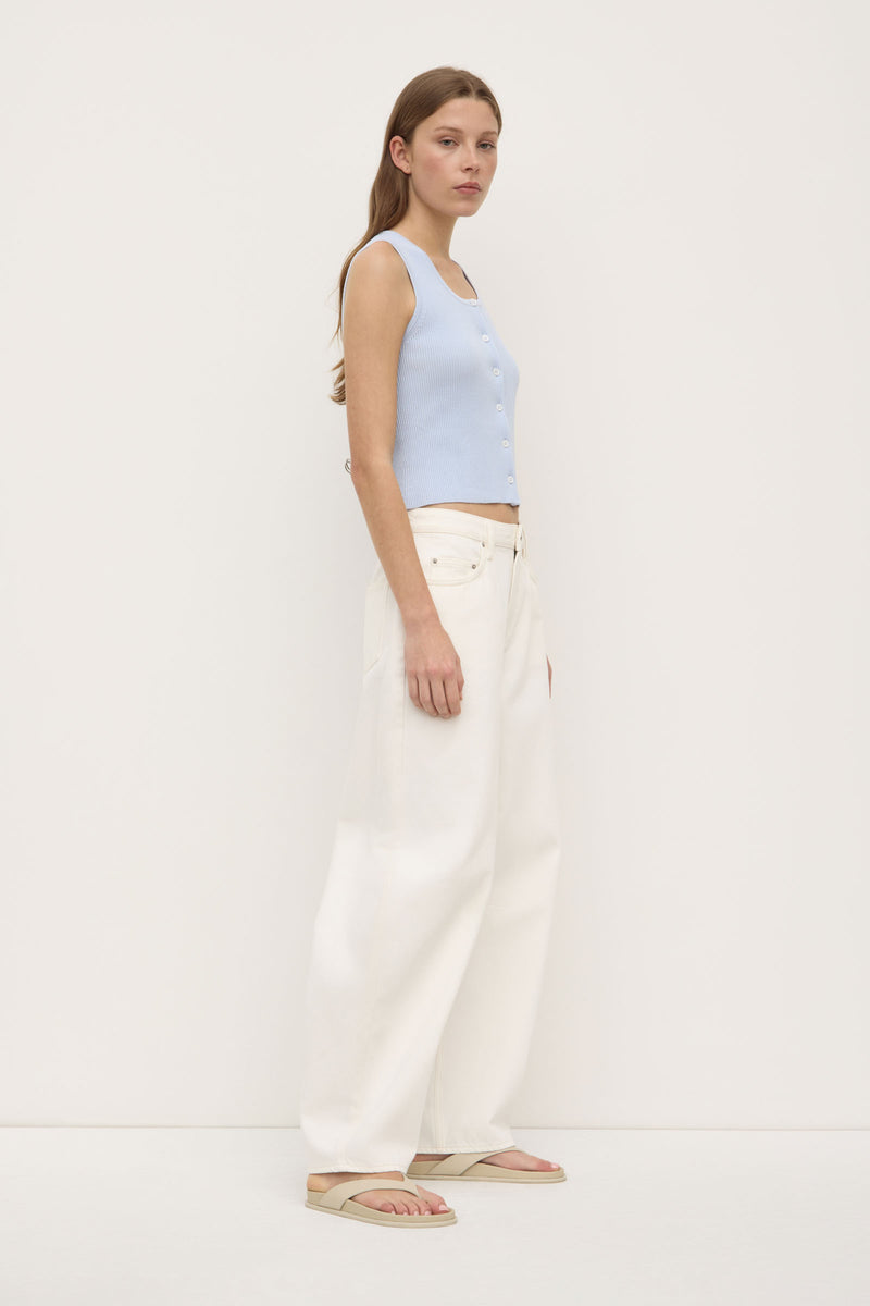 Womens Misty Knit Top Celeste | Assembly Label – Assembly Label ...