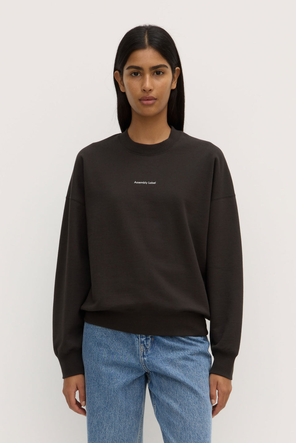 Womens Atelier Logo Fleece Washed Black | Assembly Label – Assembly ...